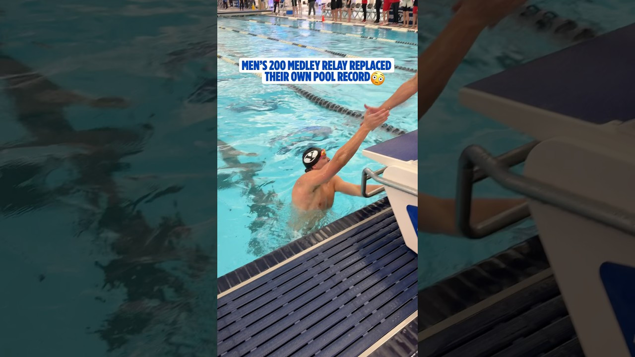 THE MEN’S 200 MEDLEY RELAY BREAKS THE POOL RECORD FOR THE 2ND MEET IN A ...