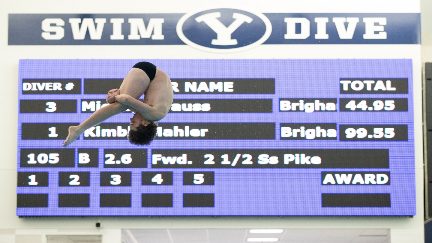 Strauss finishes 1st in 3-meter event on day two of Air Force Diving ...
