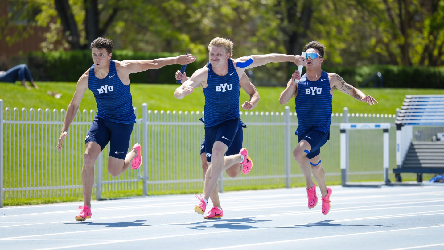 Men's 4x100-meter relay sprint to second-fastest time in program ...