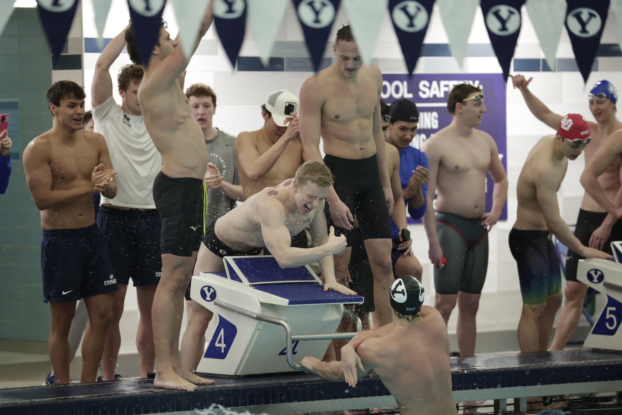 Four more pool records fall as men’s swim & dive beats Utah 181-113 - BYU Athletics - Official ...