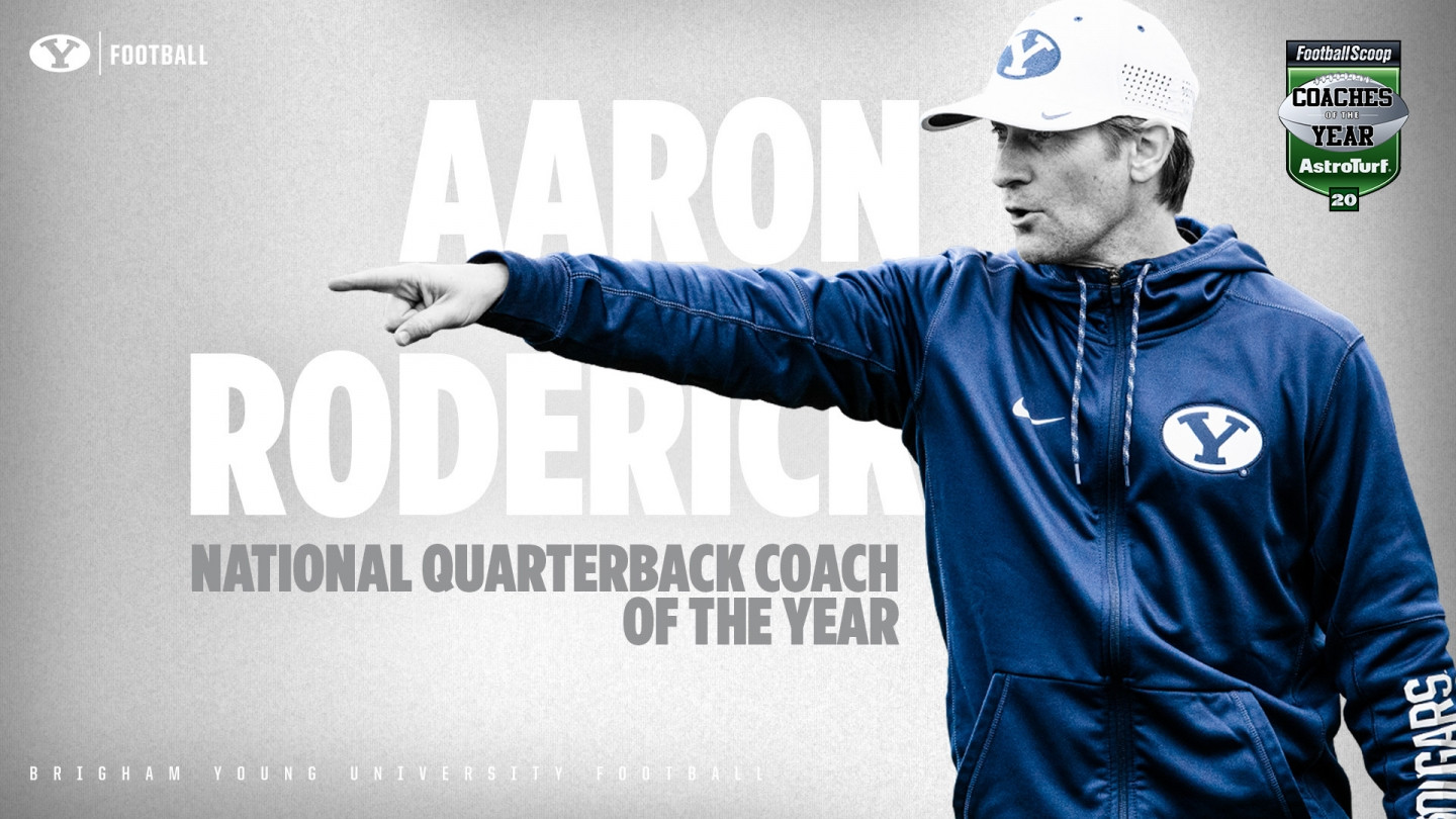 Roderick named national QB Coach of the Year - BYU Athletics - Official ...