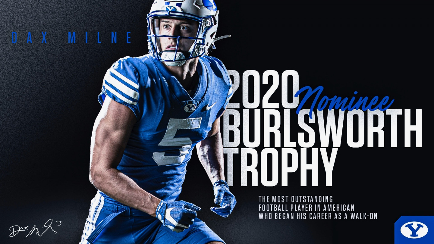 Dax Milne named candidate for 2020 Burlsworth Trophy - BYU Athletics ...