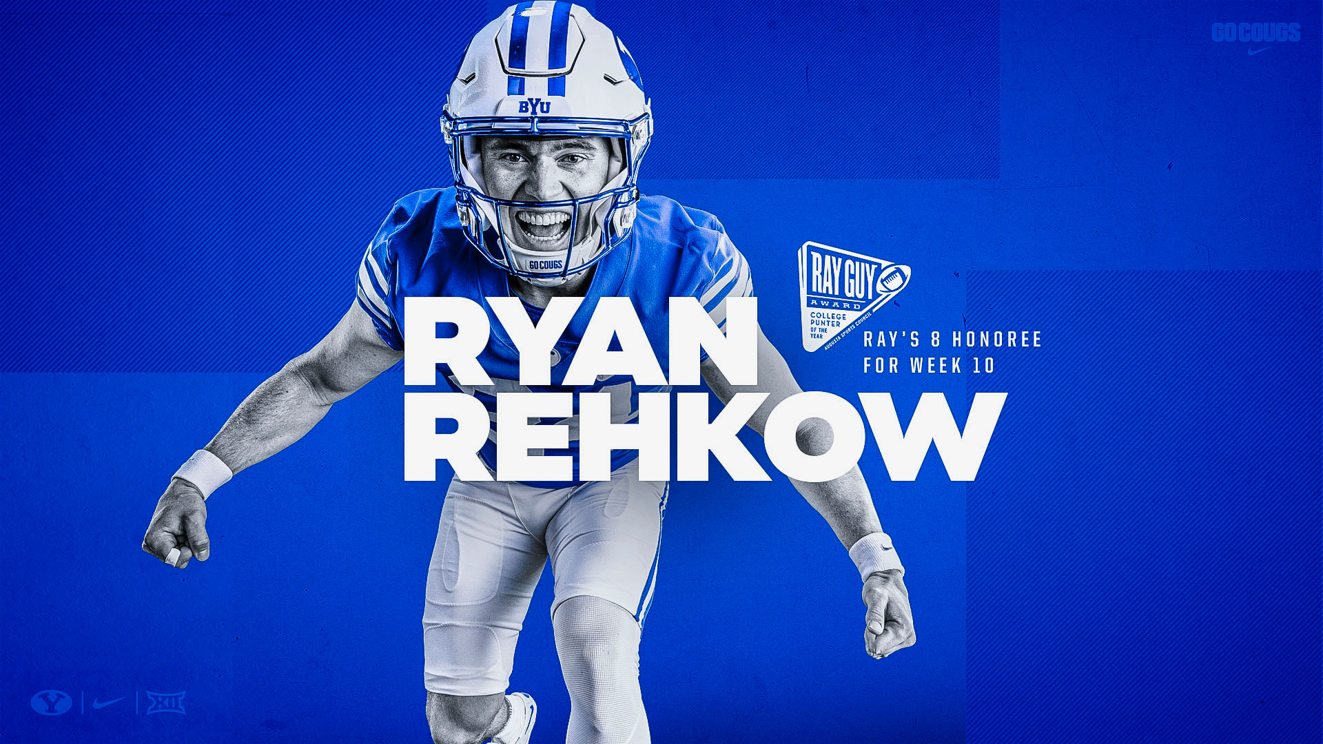 Rehkow named Ray Guy honoree for a third time - BYU Athletics ...