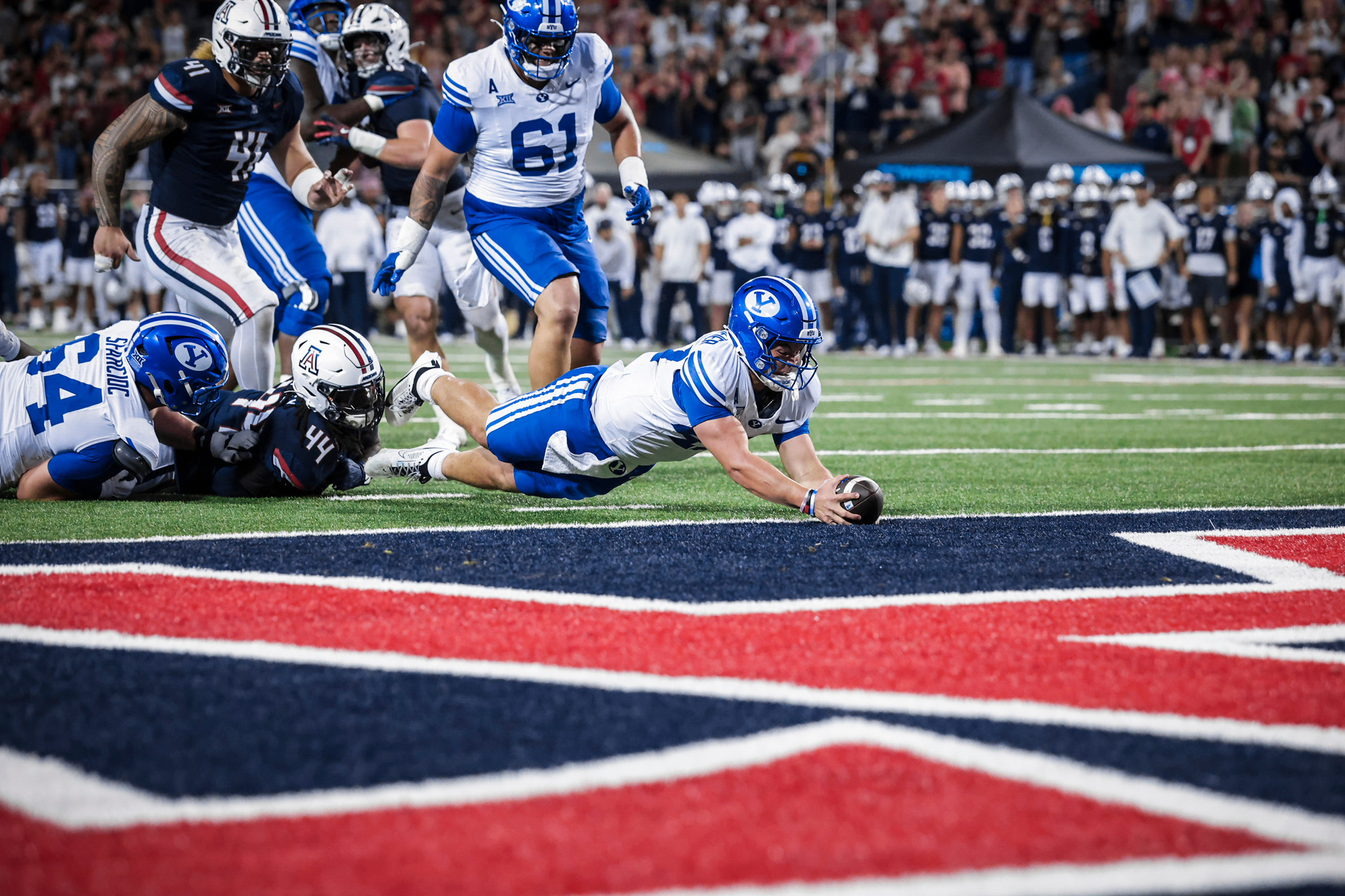 No. 18 Cougars win in double-overtime comeback 33-27 at Arizona - BYU ...