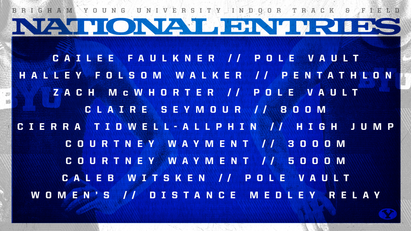 Seven BYU athletes, women's DMR team to compete at NCAA Indoor Track ...