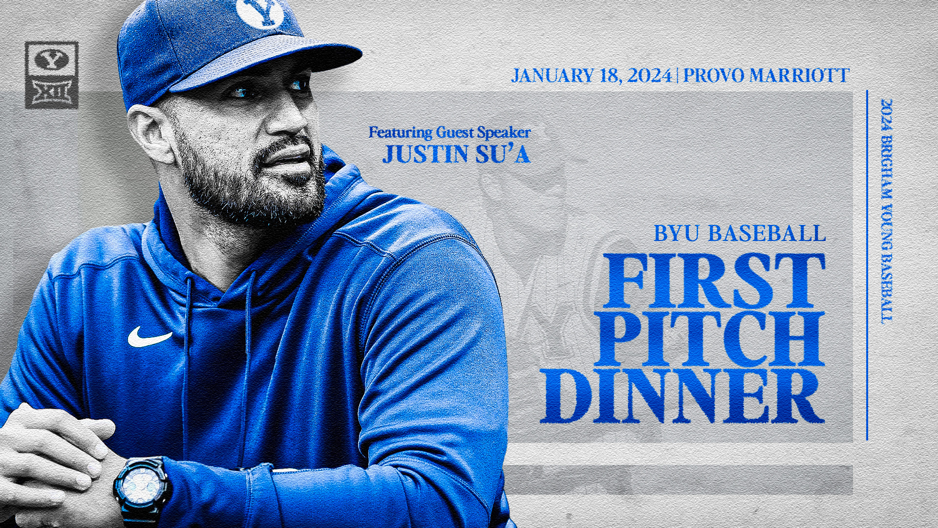 Justin Su’a to keynote BYU Baseball’s First Pitch Dinner - BYU ...