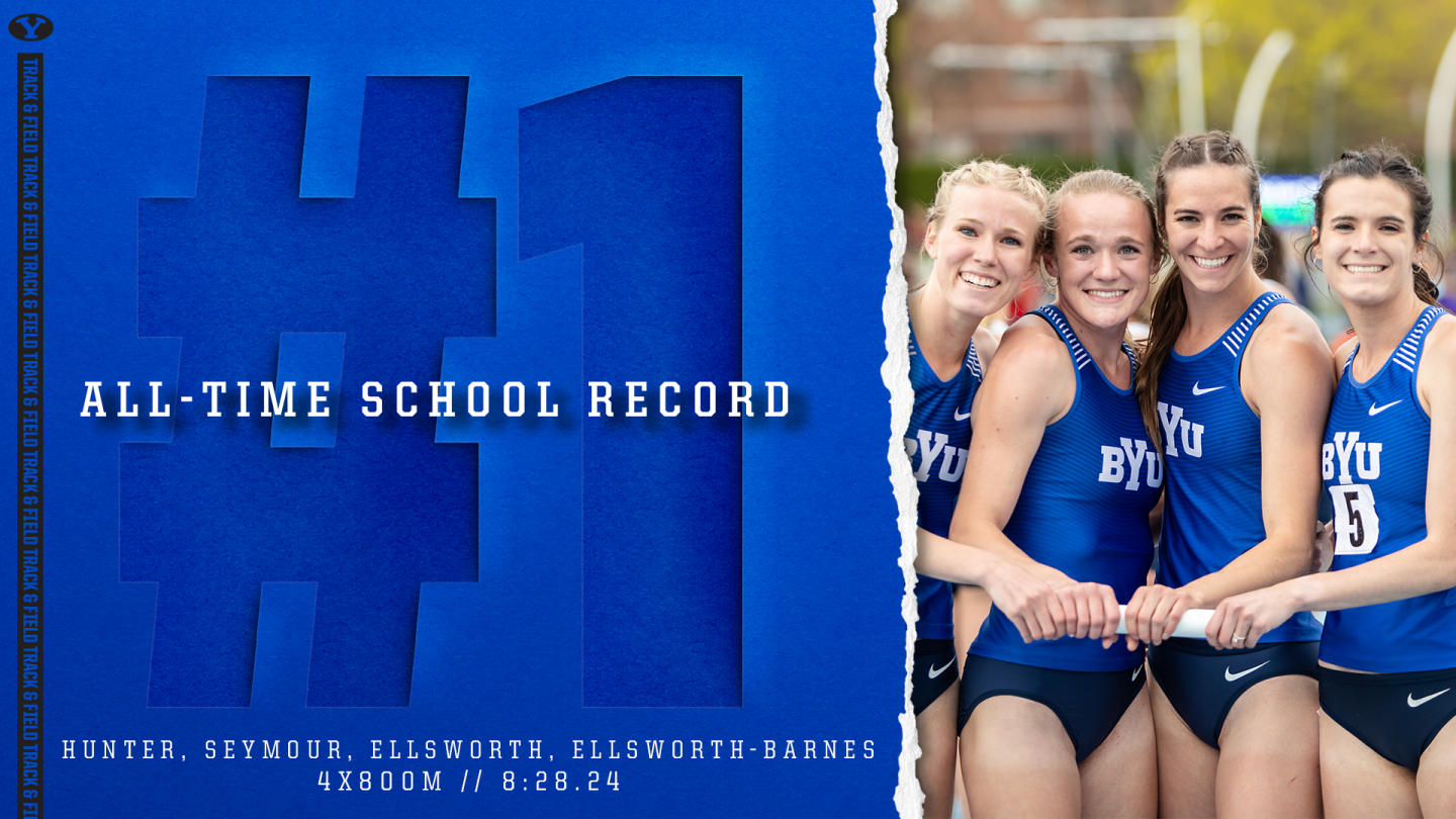 Cougars set school 4x800-meter relay record at Penn - BYU Athletics ...