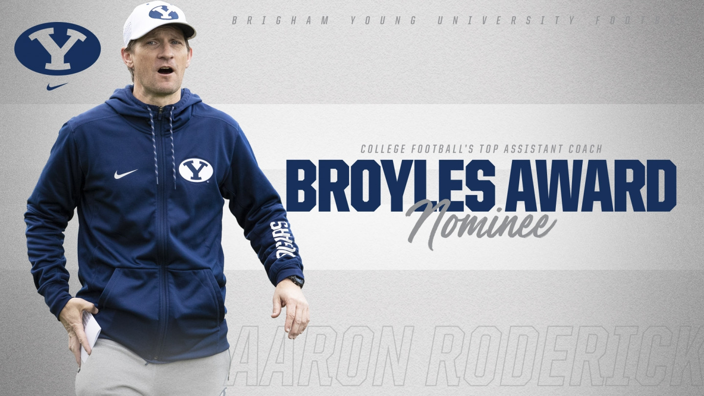 BYU coach Aaron Roderick named 2019 Broyles Award Nominee - BYU ...