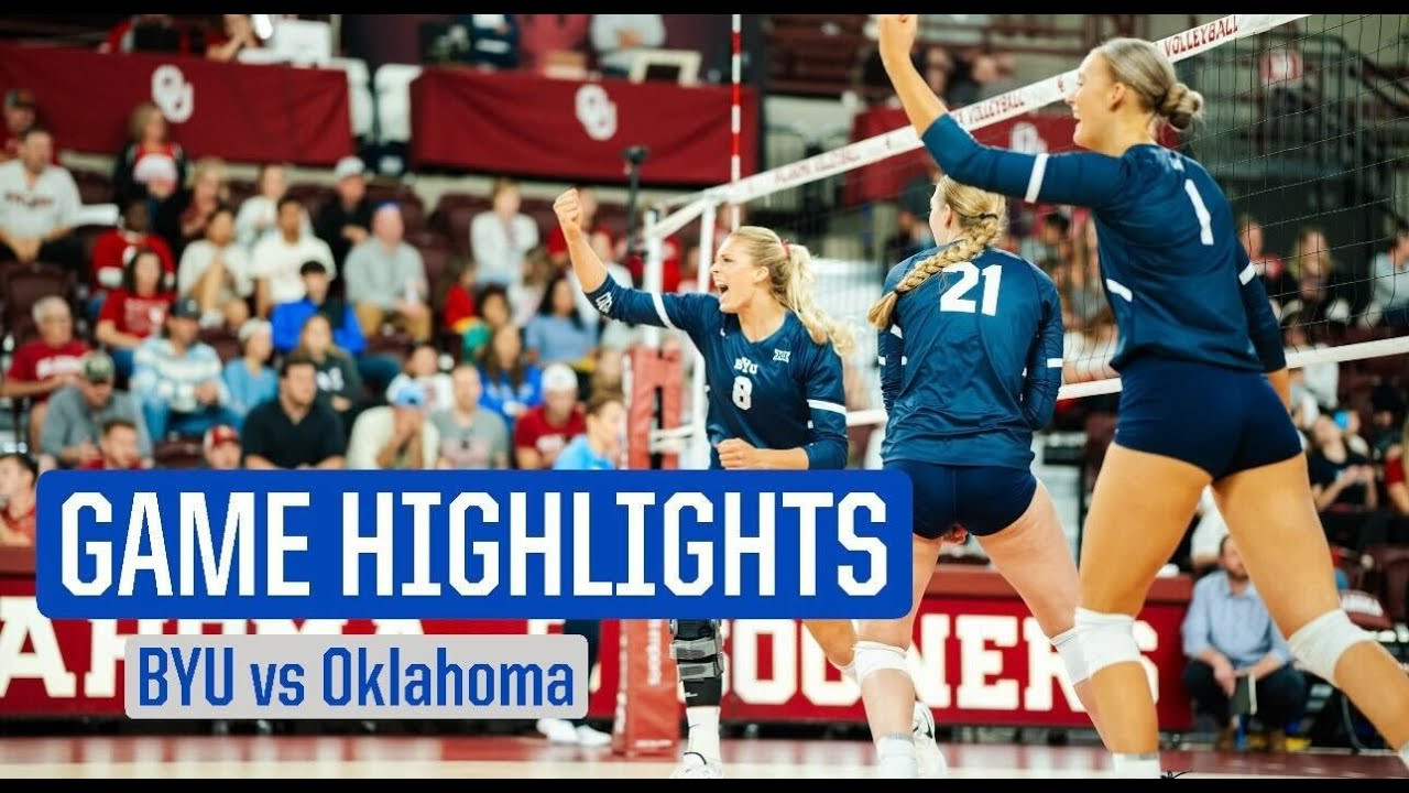 BYU Women's Volleyball vs Oklahoma | Game Highlights (2023) - BYU ...