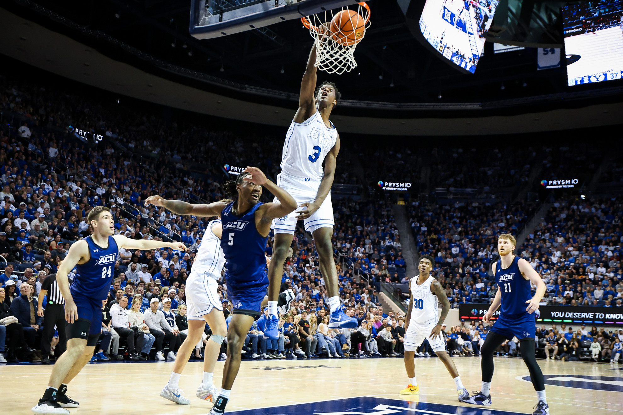 Dybantsa scores career-high 35 as No. 10 BYU tops Abilene Christian 85 ...
