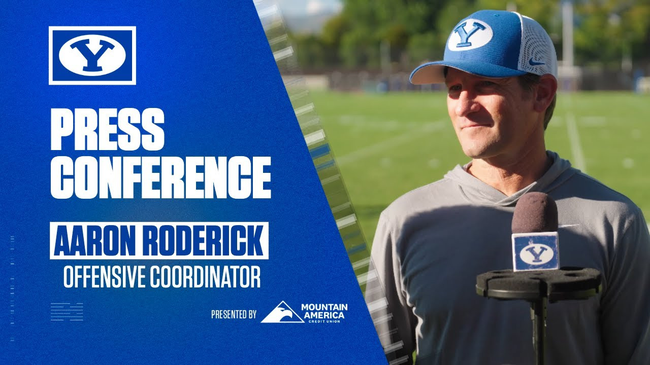Aaron Roderick | BYU Football | Media Availability | Kansas State ...