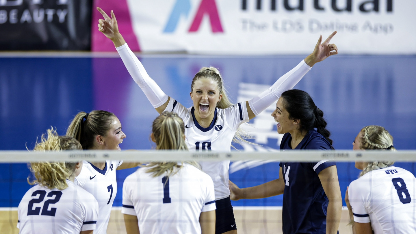 BYU women’s volleyball kicks off season with Blue vs. White scrimmage ...