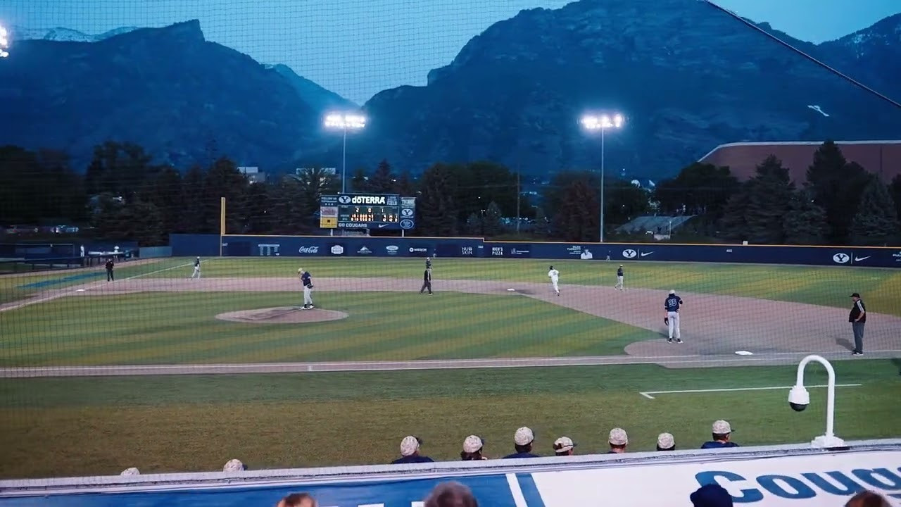 Jacob Wilk Home Run at Miller Field Best Backdrop in Baseball - BYU ...