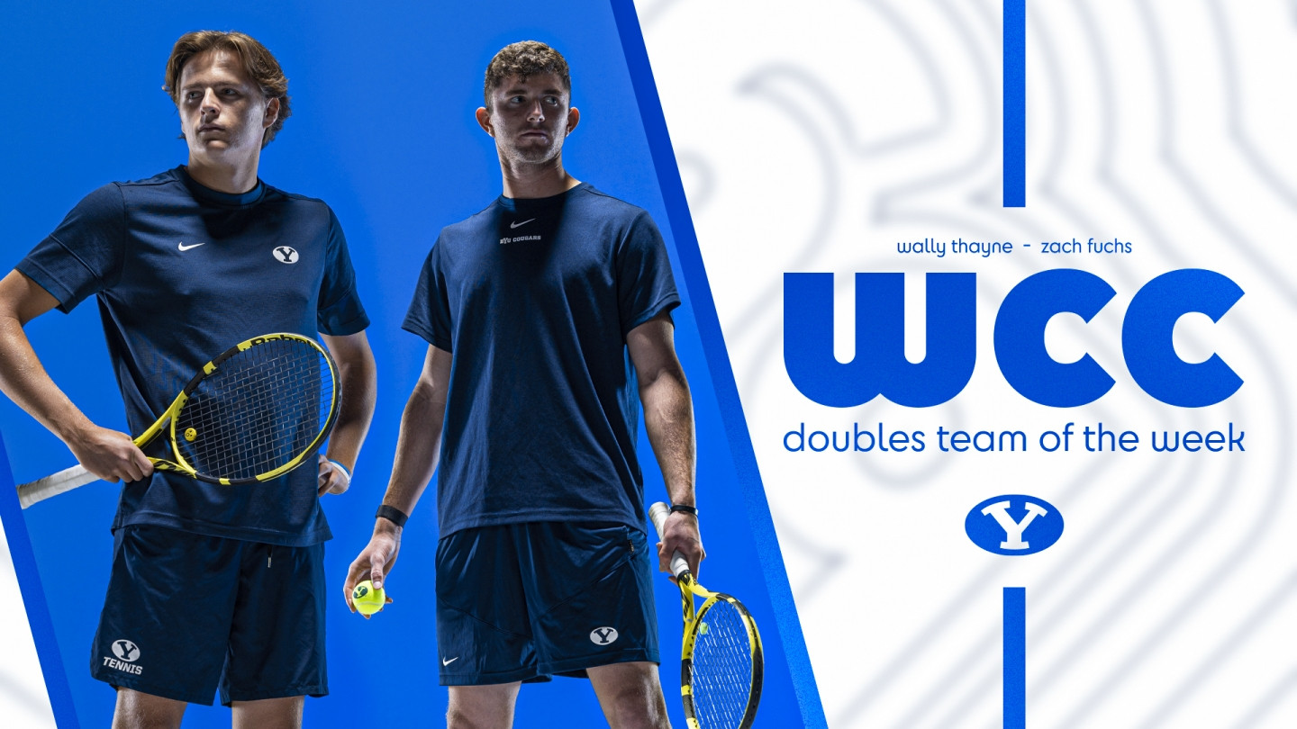 Wally Thayne, Zach Fuchs named WCC Doubles Team of the Week - BYU ...