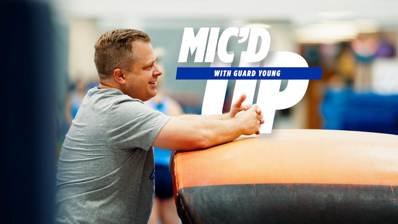 MIC'D UP with HEAD COACH Guard Young || THEY FOUND WHAT IN THE FOAM PIT ...