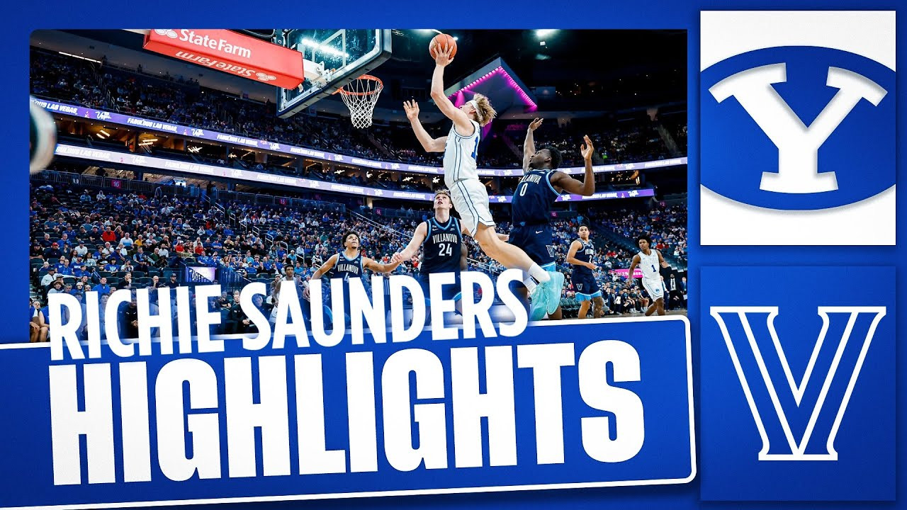 Richie Saunders Highlights | BYU vs Villanova | 15 points, 7 rebounds ...