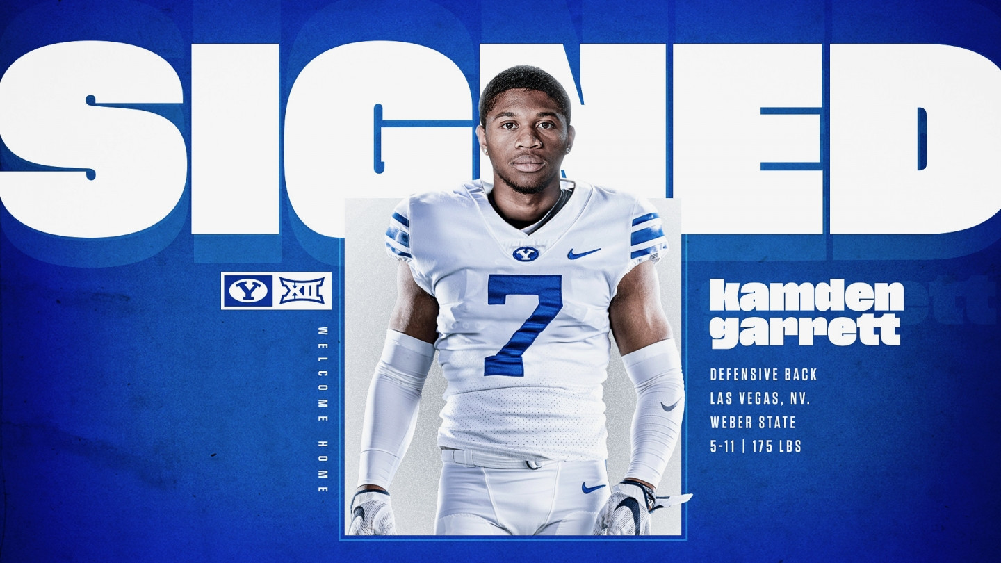 Transfer cornerback Kamden Garrett joins football program - BYU ...