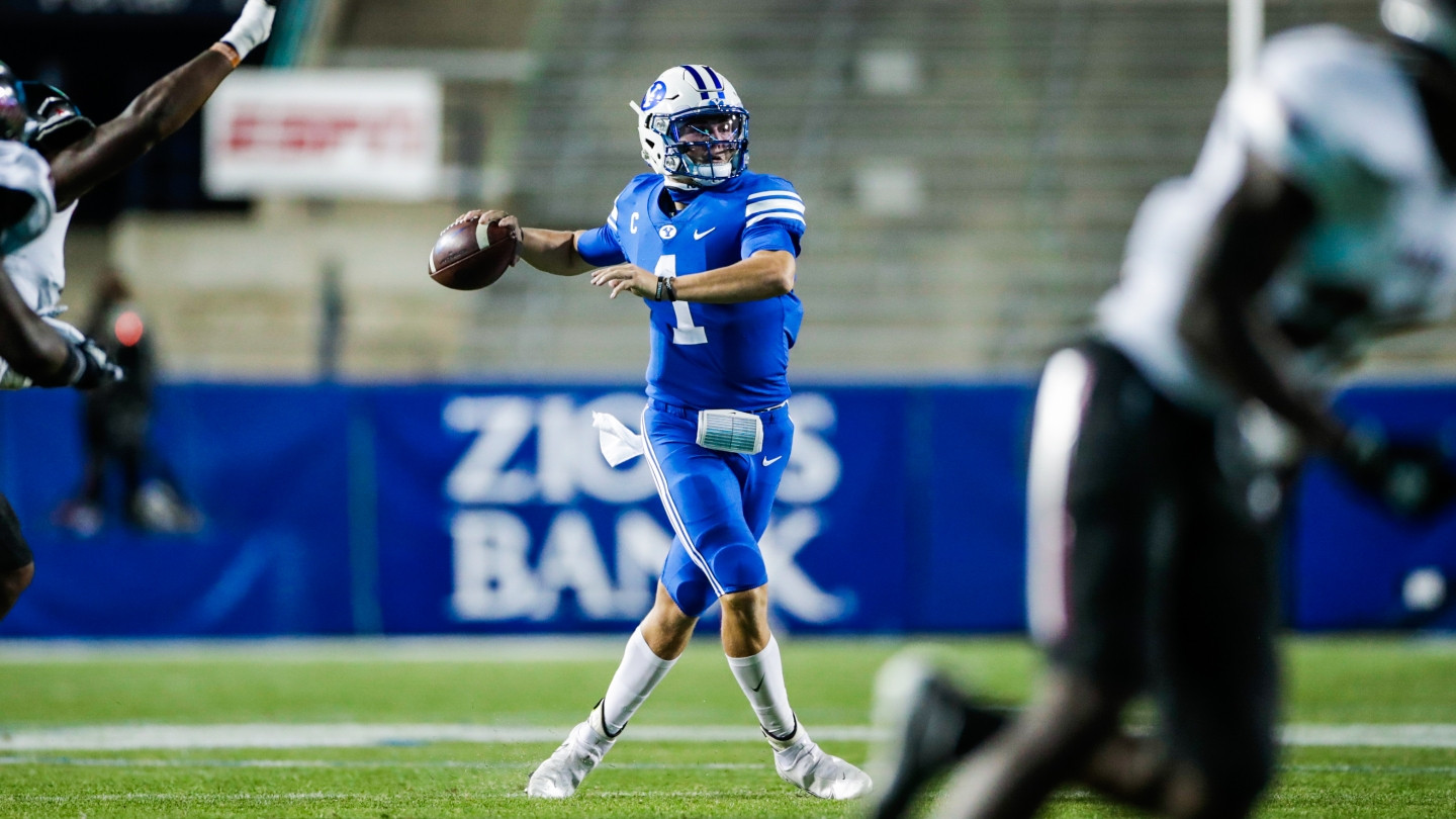 Wilson leads No. 18 BYU to 48-7 victory over Troy - BYU Athletics ...