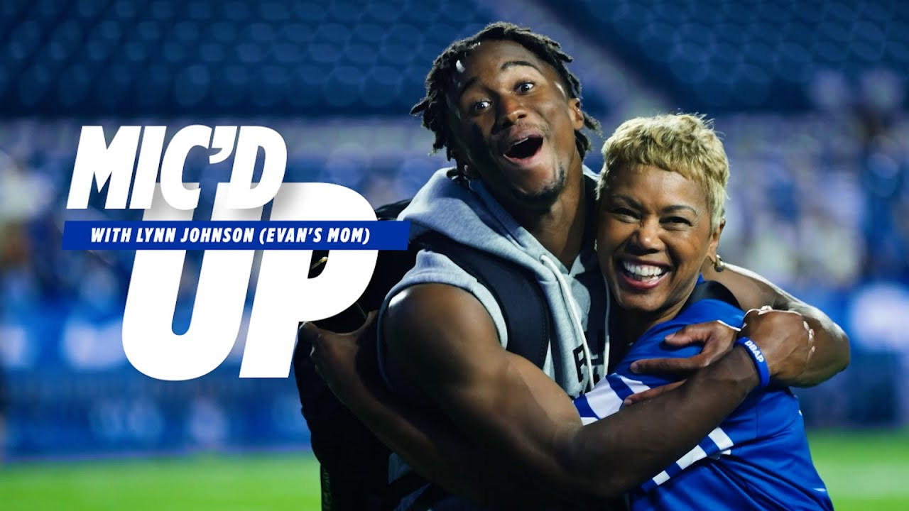 MIC'D UP with Lynn Johnson (Evan's Mom) || BYU FOOTBALL - BYU Athletics ...