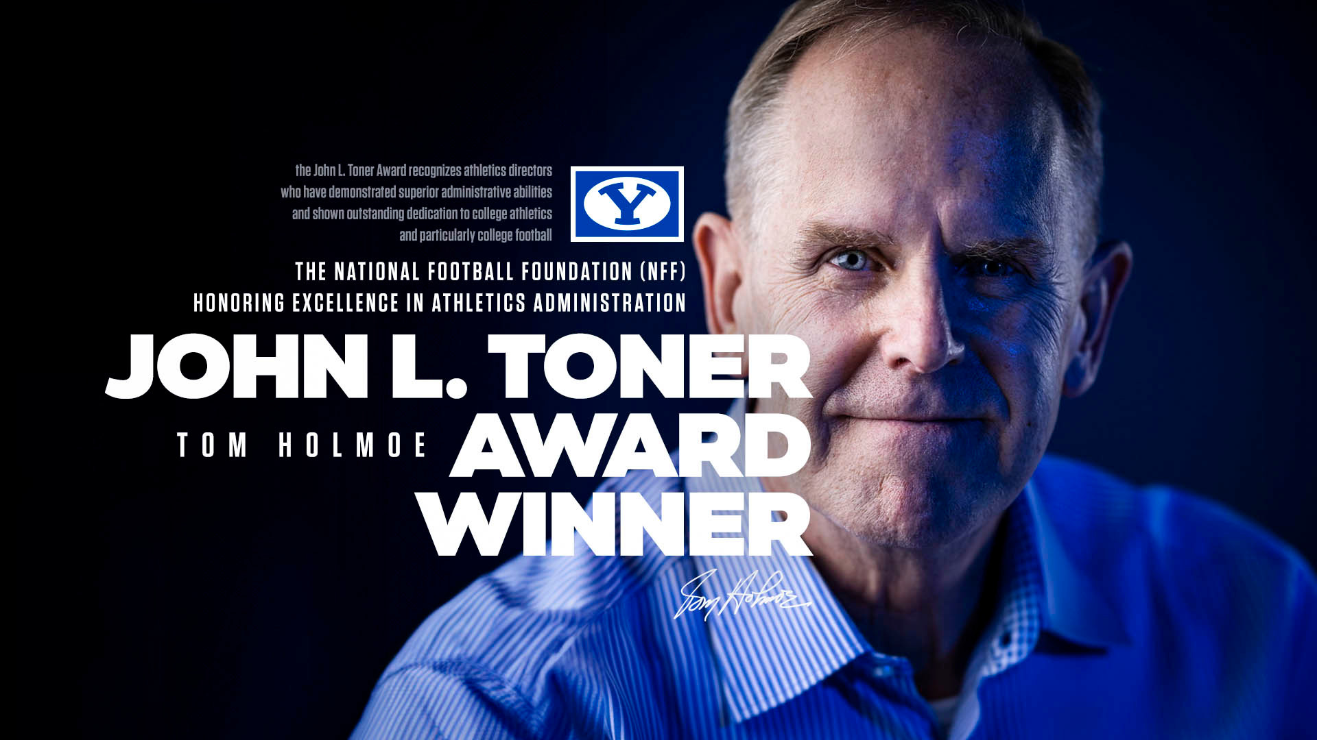 Tom Holmoe to Receive 2023 NFF John L. Toner Award - BYU Athletics ...