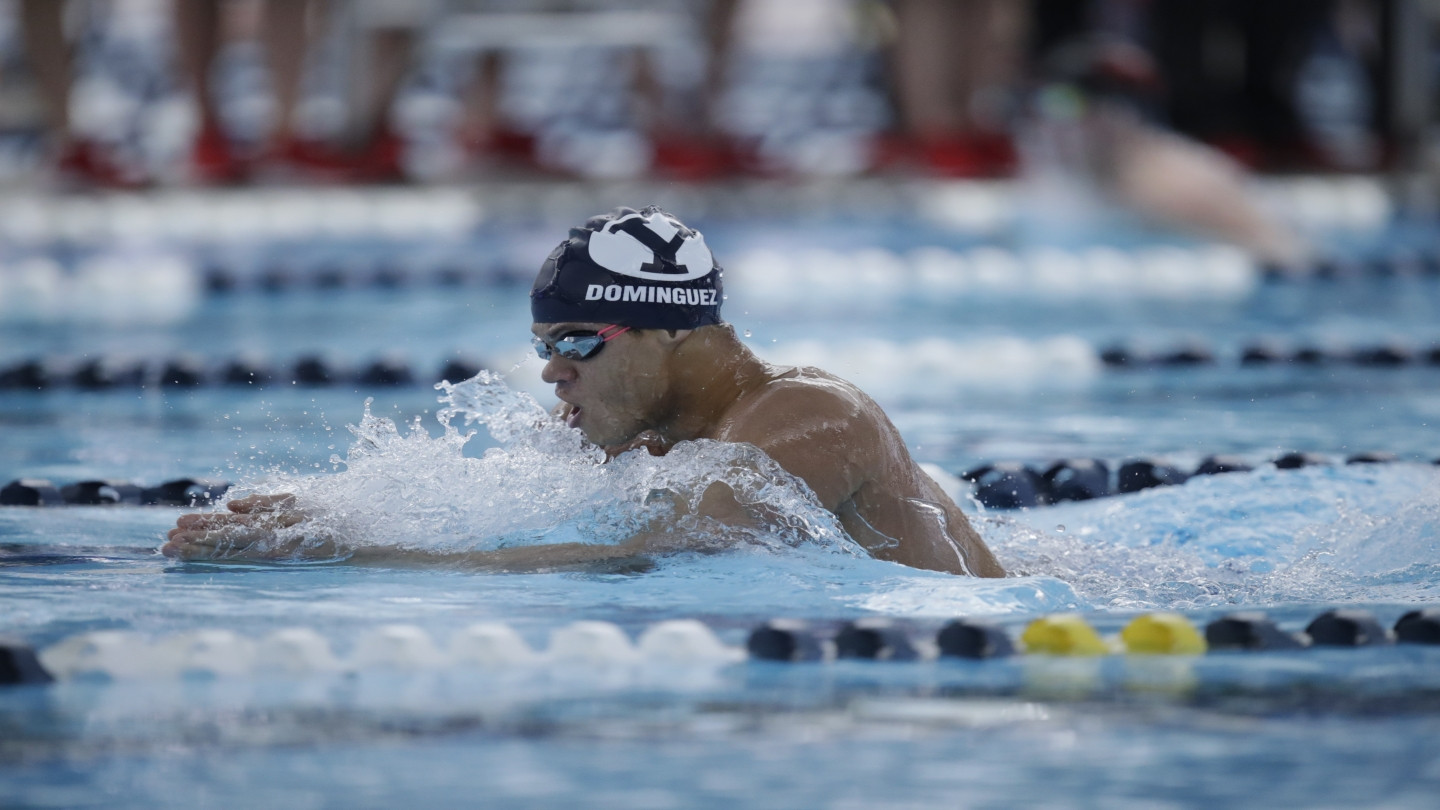 Dominguez Breaks Oldest BYU Swim Record - BYU Athletics - Official ...