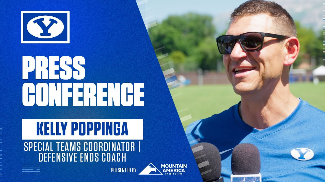 Kelly Poppinga talks with the media - BYU Athletics - Official ...