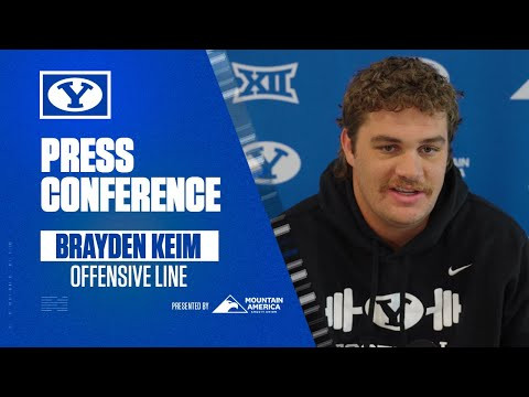 Brayden Keim | BYU Football | Media Availability | Oklahoma State ...