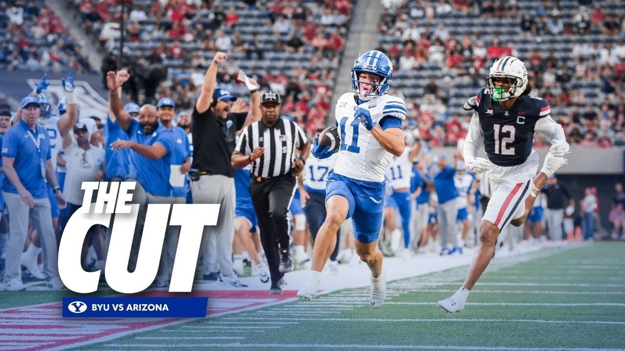 THE CUT: Arizona | Cinematic Full Game Highlights | BYU FOOTBALL - BYU ...