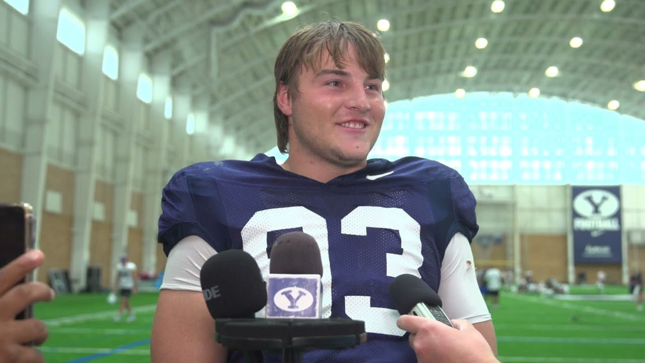 Blake Mangelson | BYU Football | Media Availability | SMU | September 3 ...