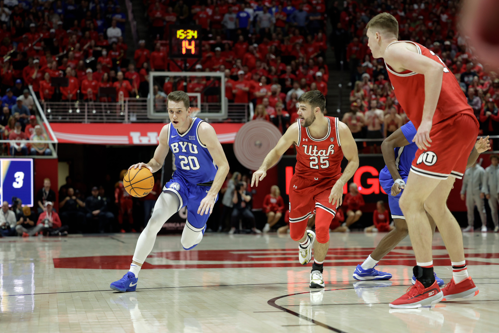 Johnson’s double-double not enough in No. 14 BYU's setback to Utah ...