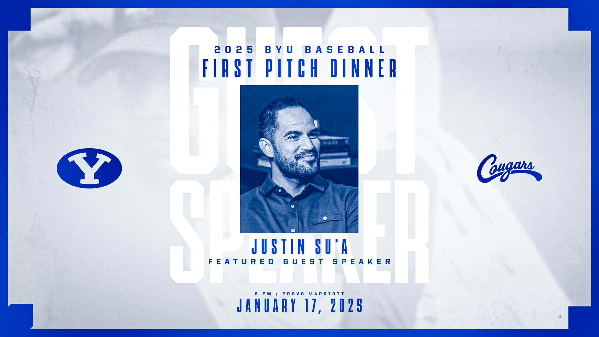 Justin Su’a to keynote BYU Baseball’s First Pitch Dinner - BYU ...