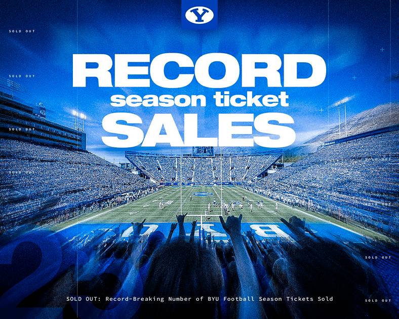 BYU Football Sees Record Season Ticket Sales for 2025 Season - BYU ...