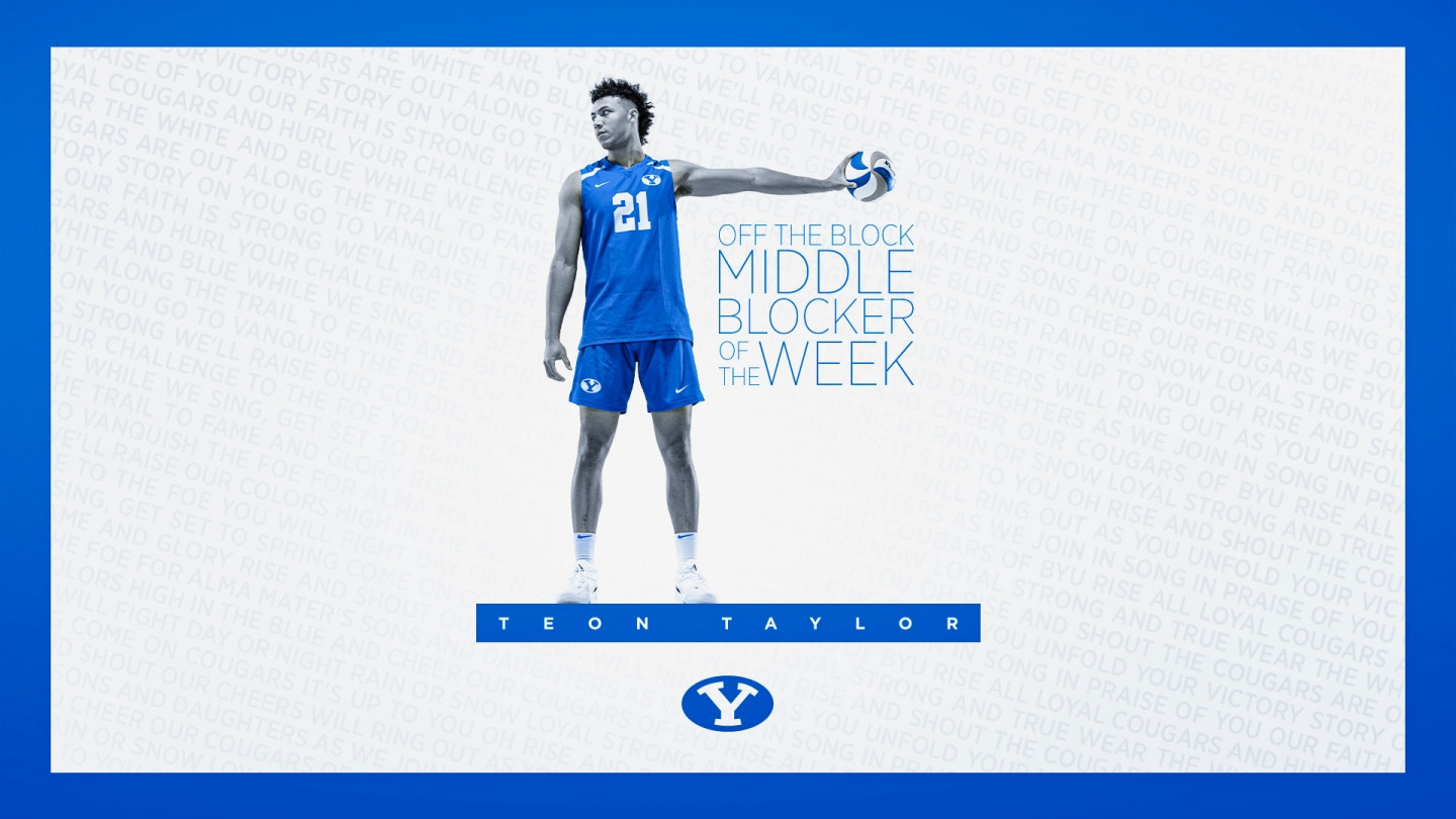 Taylor named National Middle Attacker of the Week and MPSF Player of ...