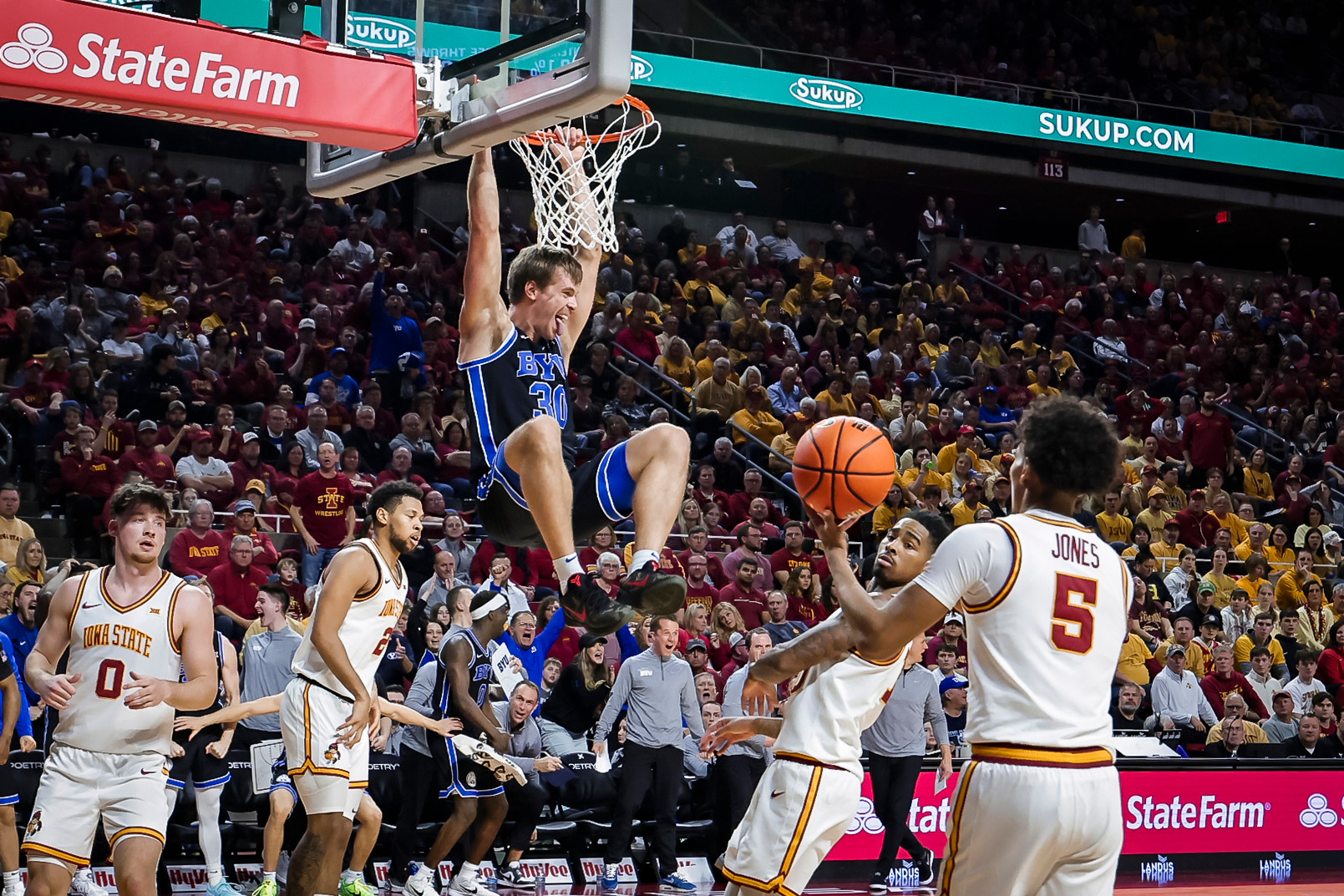 Hall's season-high 22 points lift No. 23 BYU to double overtime victory ...