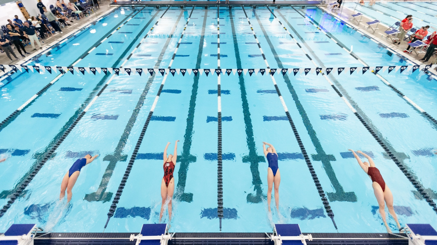 Men's swim and dive best Pioneers, 129-114 - BYU Athletics - Official ...