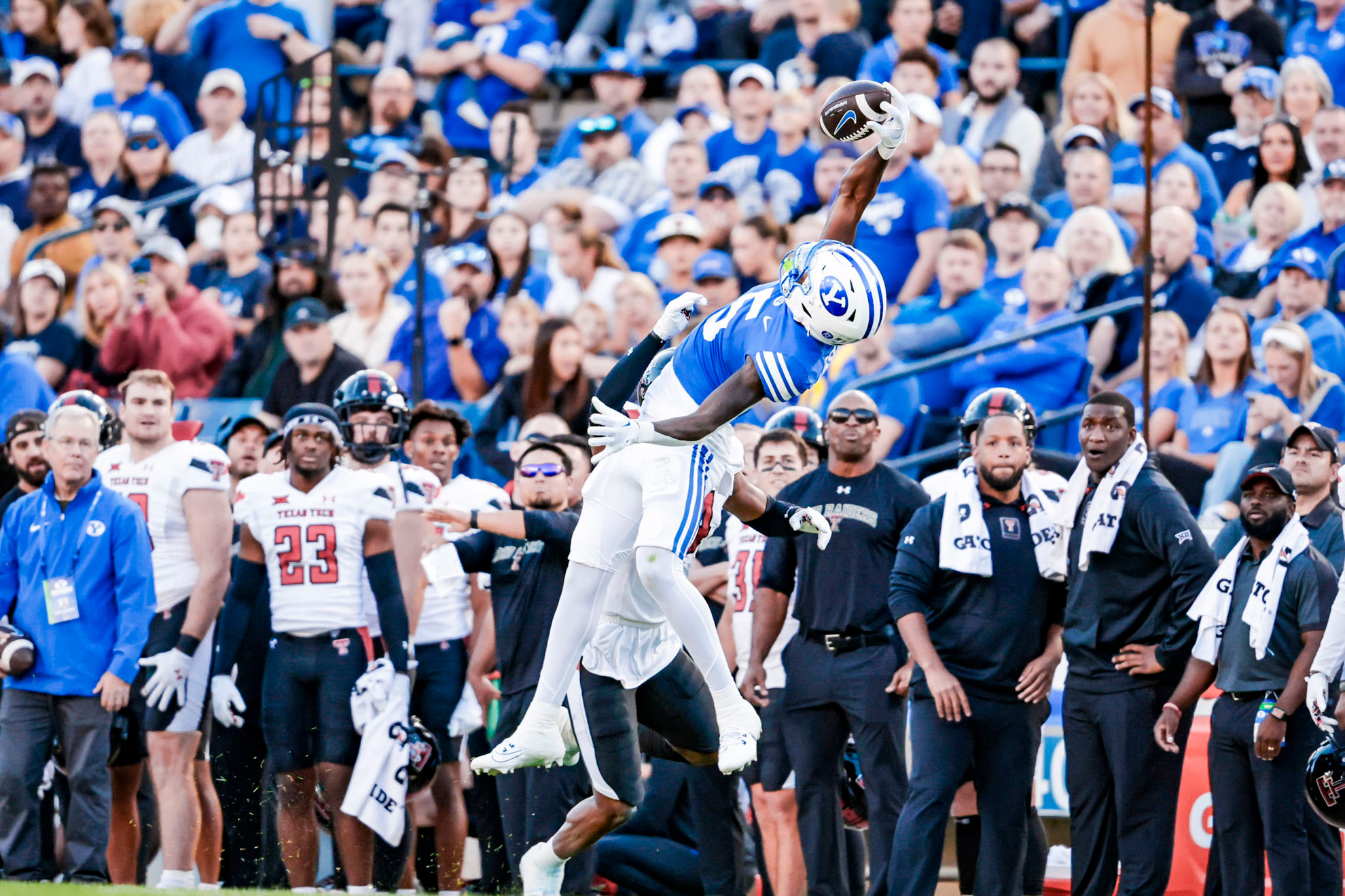 BYU forces five turnovers, tops Texas Tech 27-14 on Homecoming - BYU ...