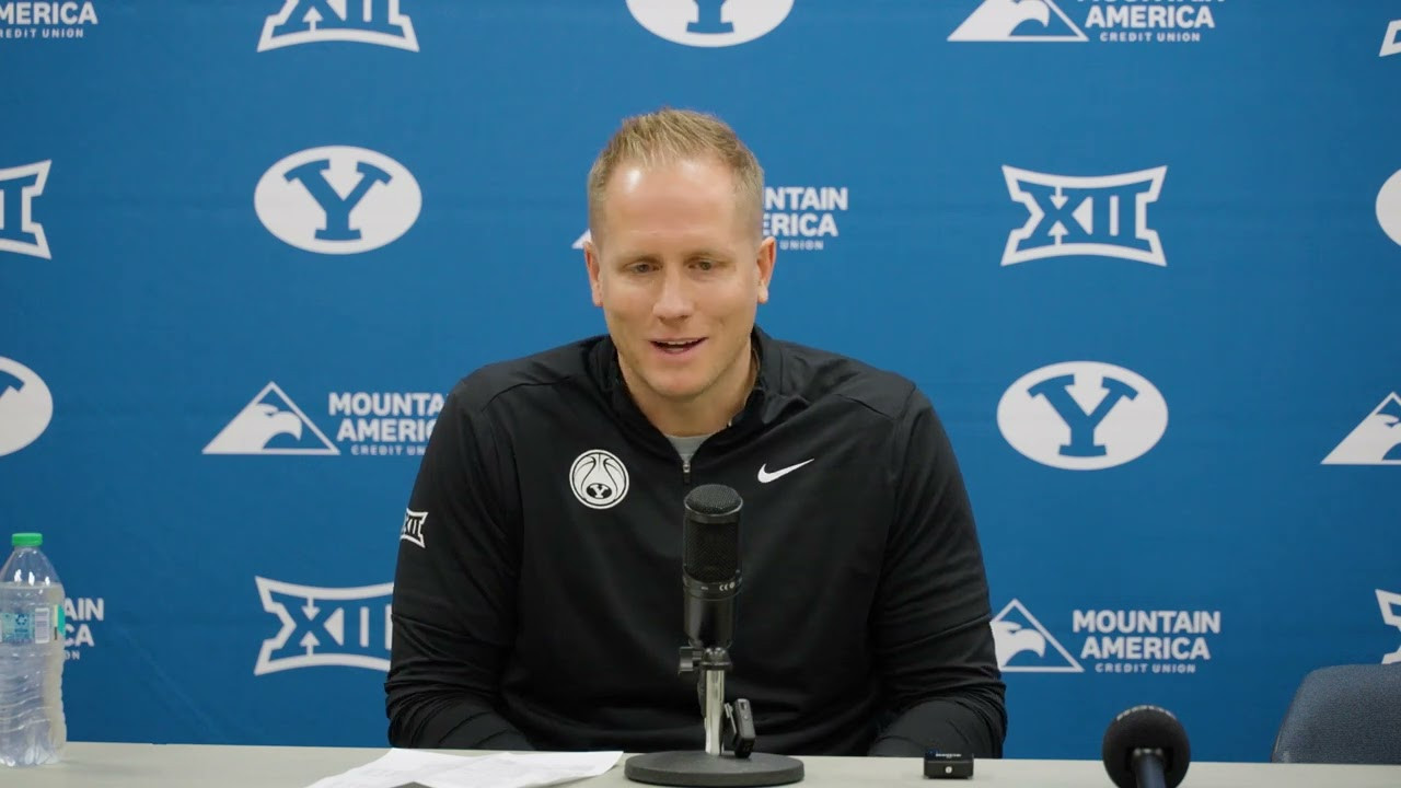 Kevin Young | BYU Men's Basketball | Postgame | Colorado Christian ...