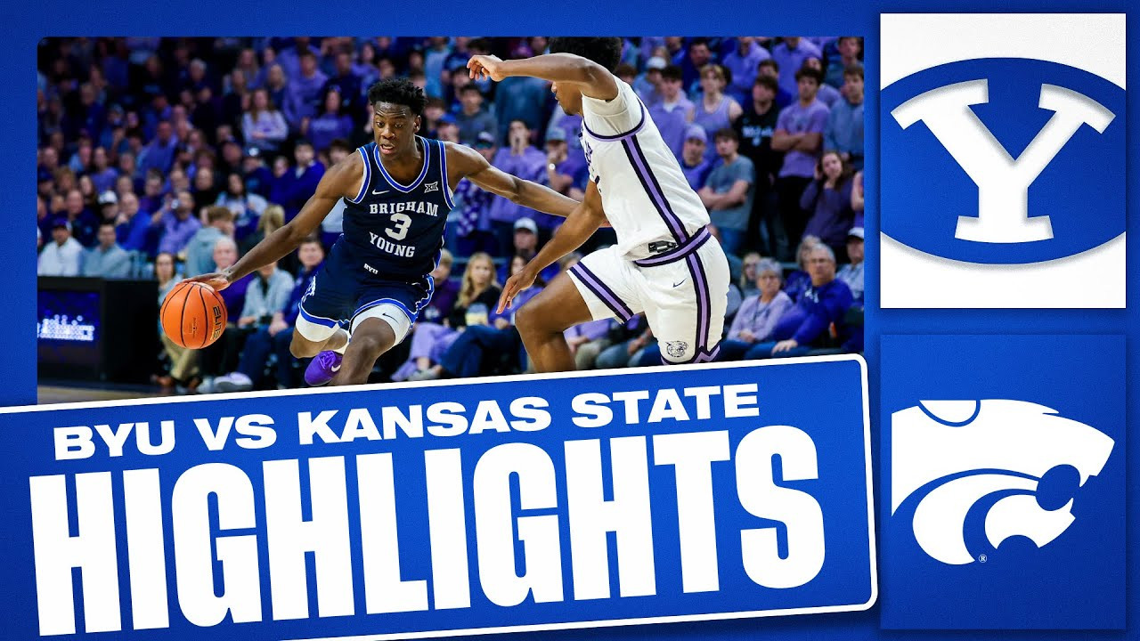 BYU vs Kansas State | FULL GAME HIGHLIGHTS | BYU BASKETBALL - BYU ...