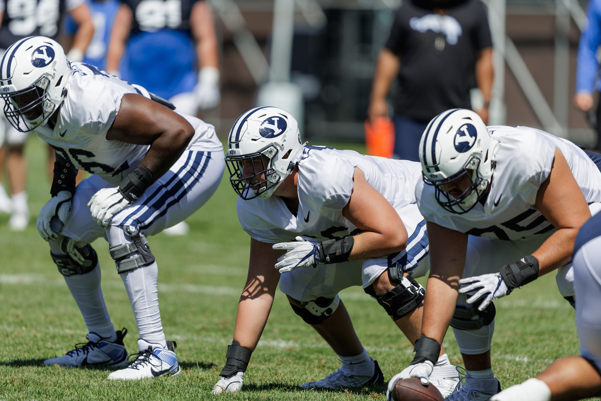 2023 Fall Camp: Practice 6—OL Coach Darrell Funk and Offensive Line ...