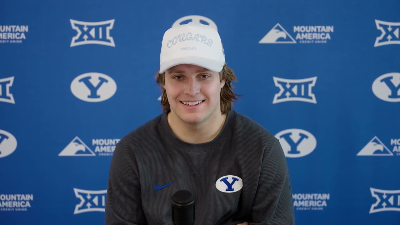 Harrison Taggart | BYU Football | Media Availability | Kansas ...