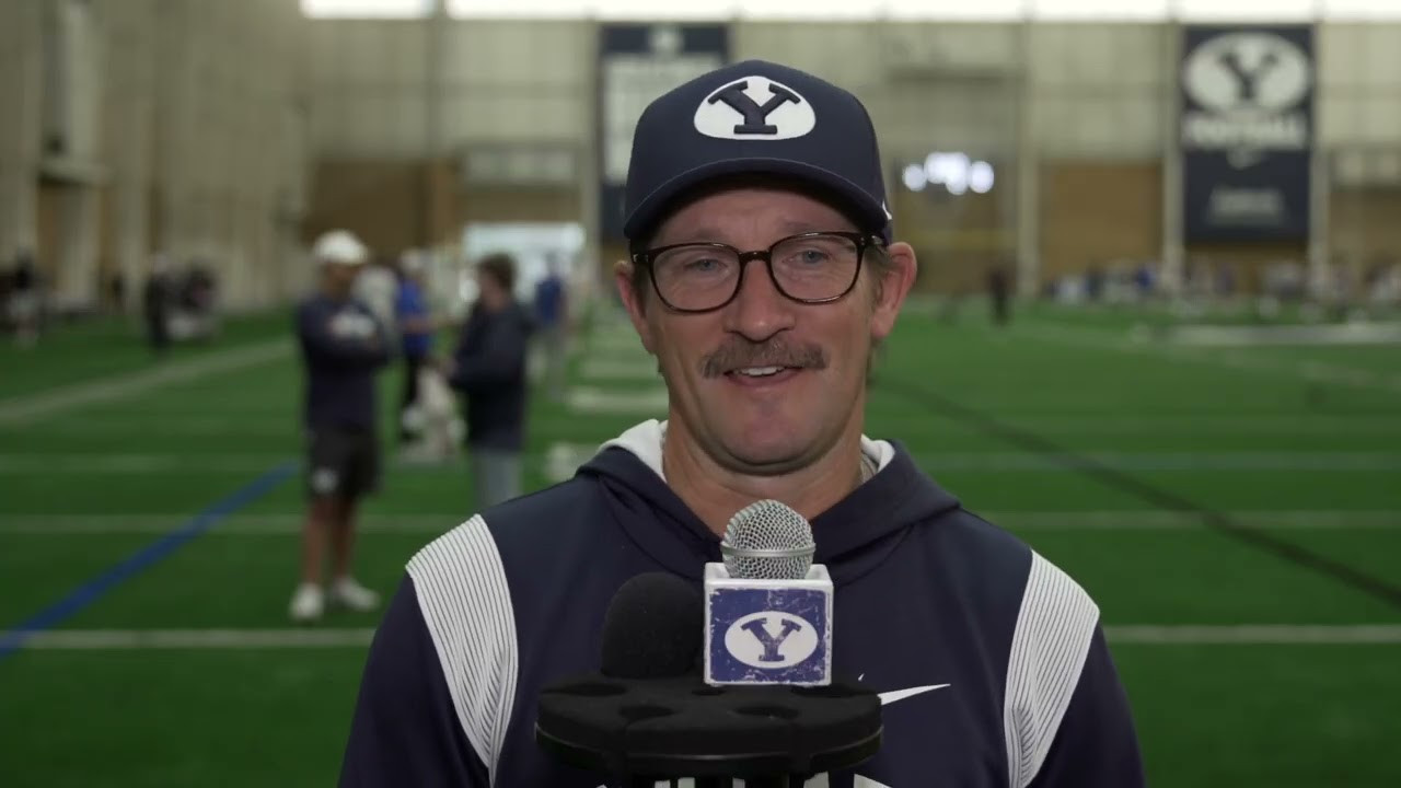 Aaron Roderick | BYU Football | Media Availability | Spring Practice ...