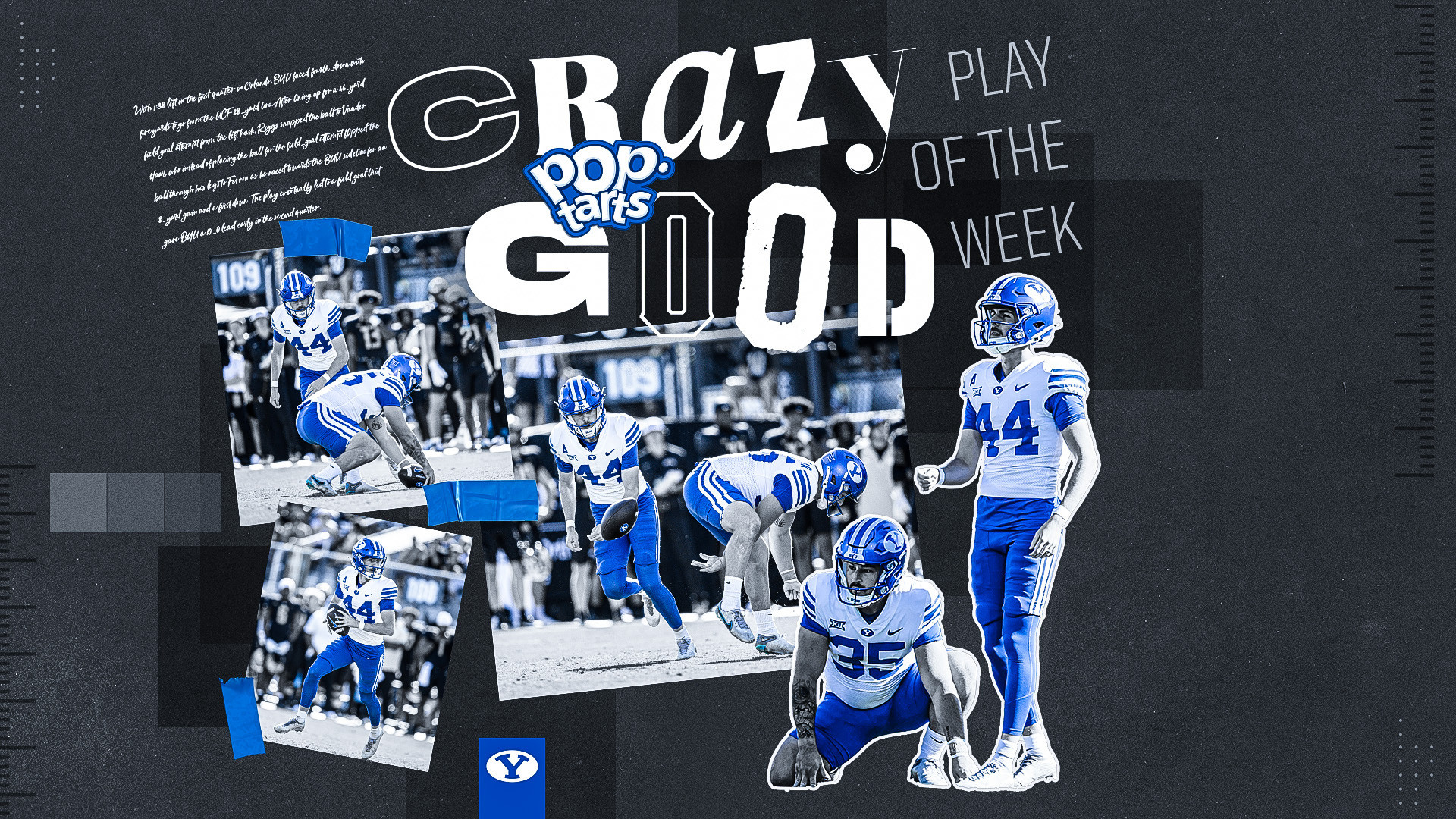 Fake field goal earns Pop-Tarts Crazy Good Play of the Week - BYU ...
