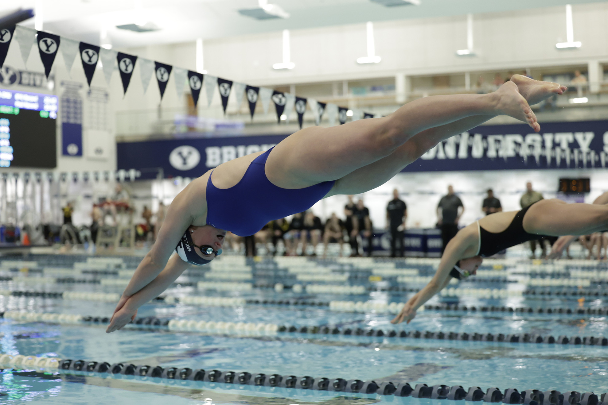 Women's swim and dive racks up 406 points in day one at home meet - BYU ...