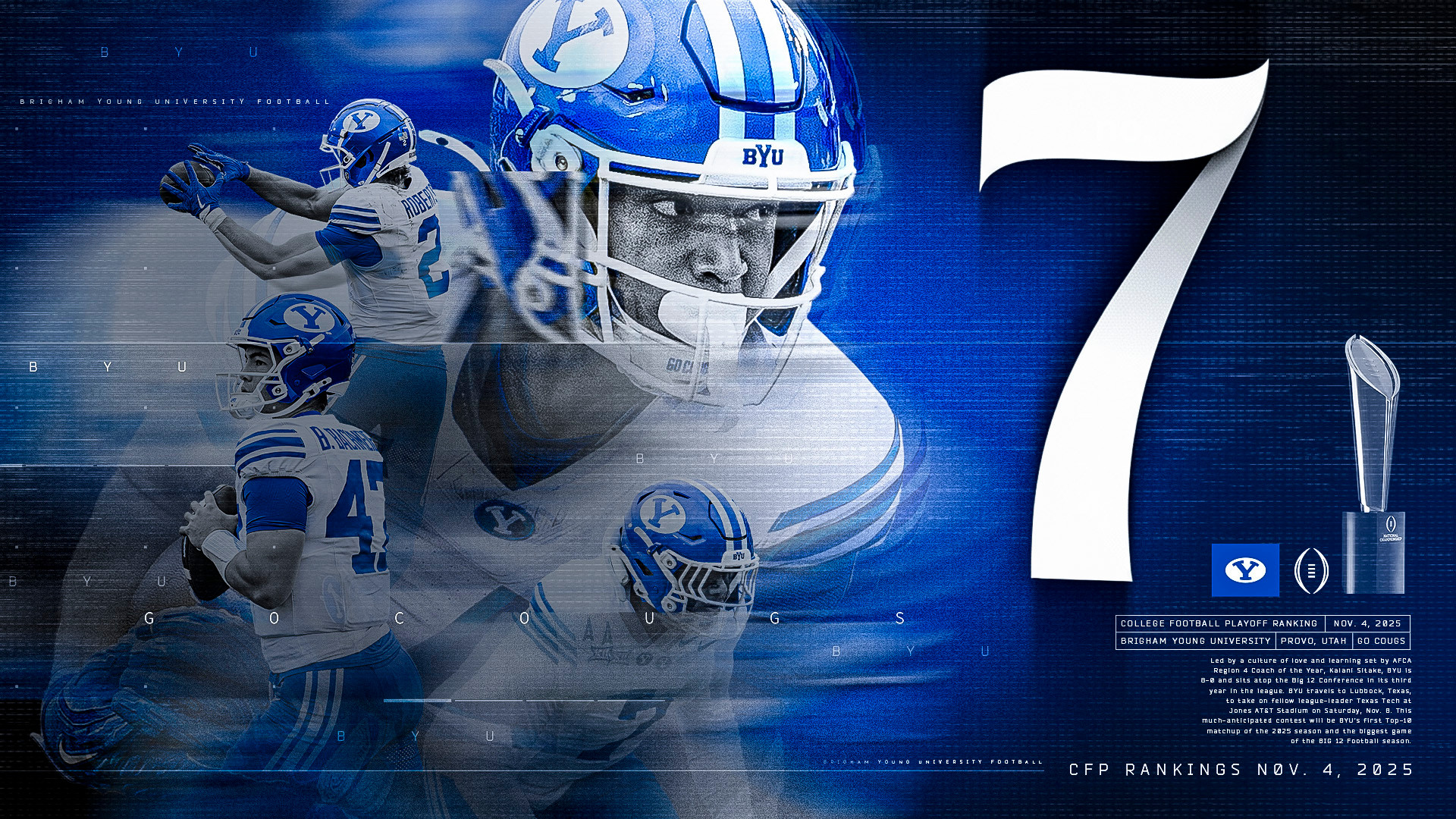 BYU ranked No. 7 in initial CFP Rankings - BYU Athletics - Official ...