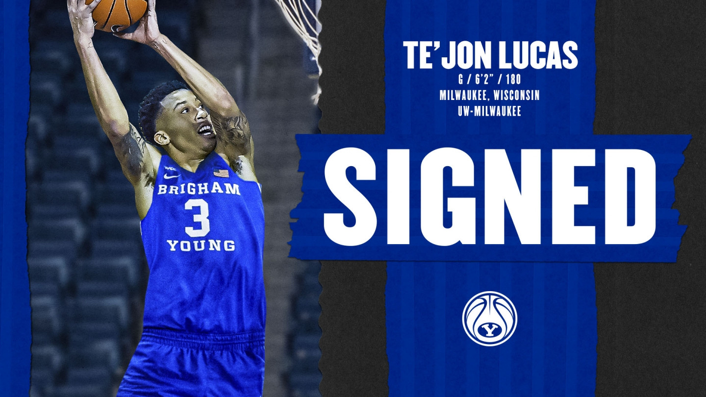 Te'Jon Lucas signs with Cougars for 2021-22 - BYU Athletics - Official ...