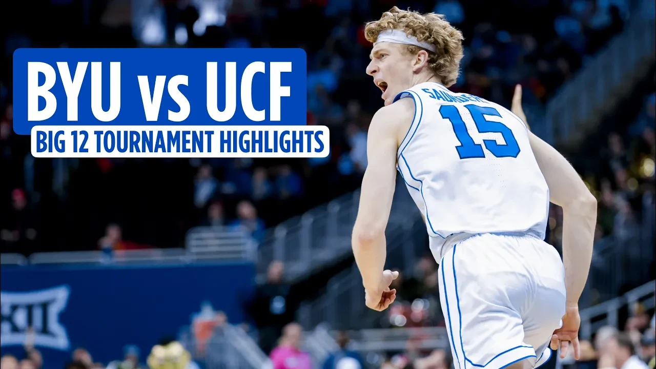 BYU vs UCF || BIG 12 TOURNAMENT FULL GAME HIGHLIGHTS || BYU Men's ...