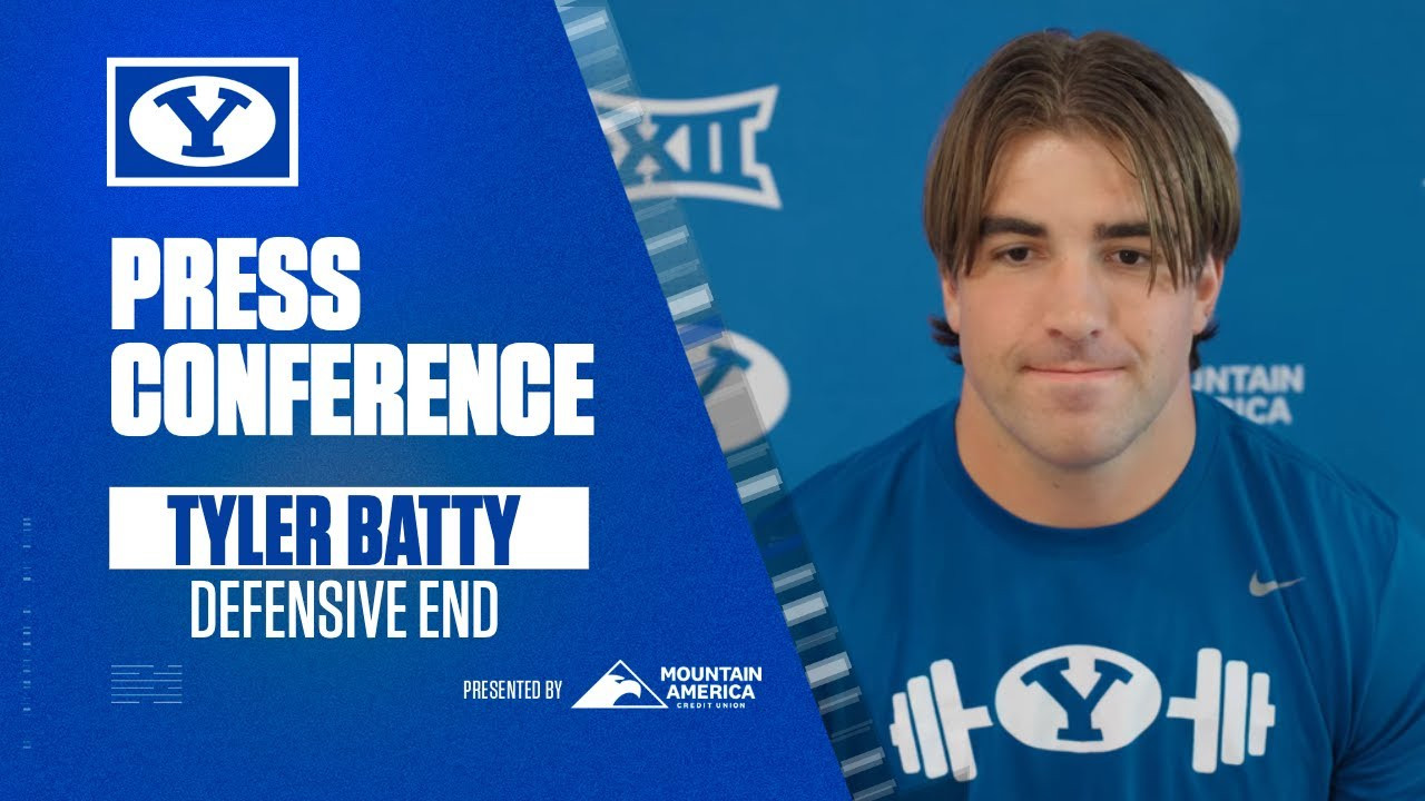 Tyler Batty | BYU Football | Media Availability | Kansas State ...