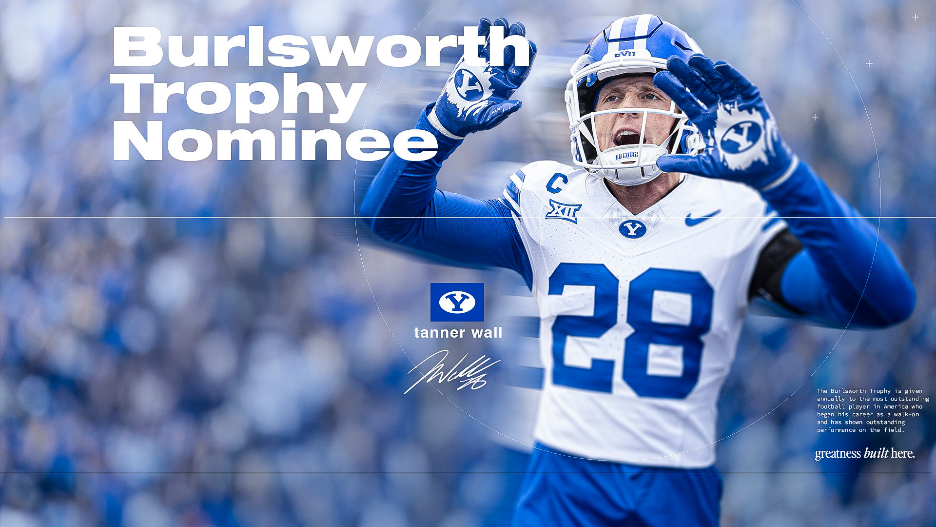 Wall named official nominee for the Burlsworth Trophy - BYU Athletics ...
