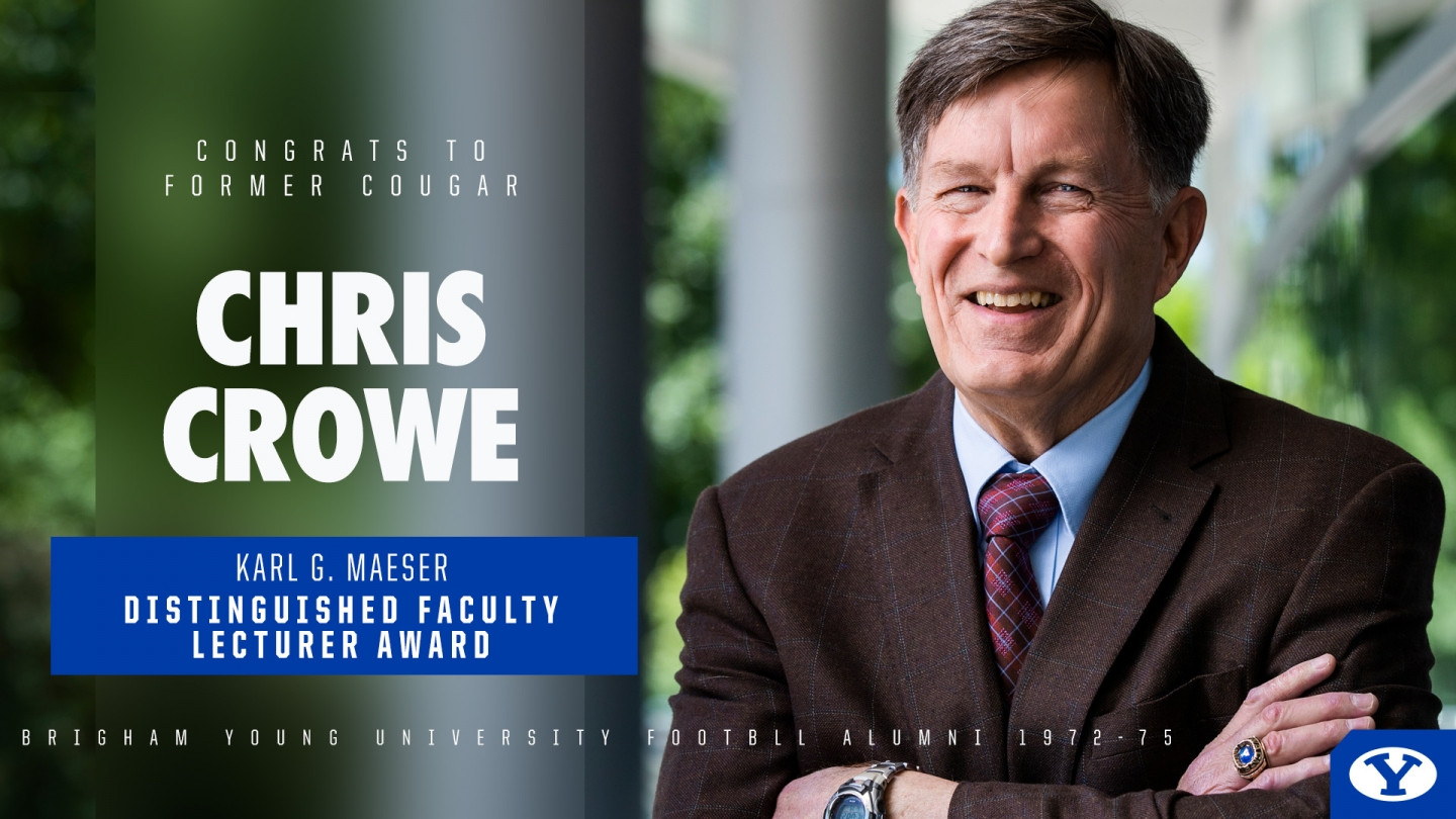 Former Cougar Chris Crowe named Karl G. Maeser Distinguished Faculty ...